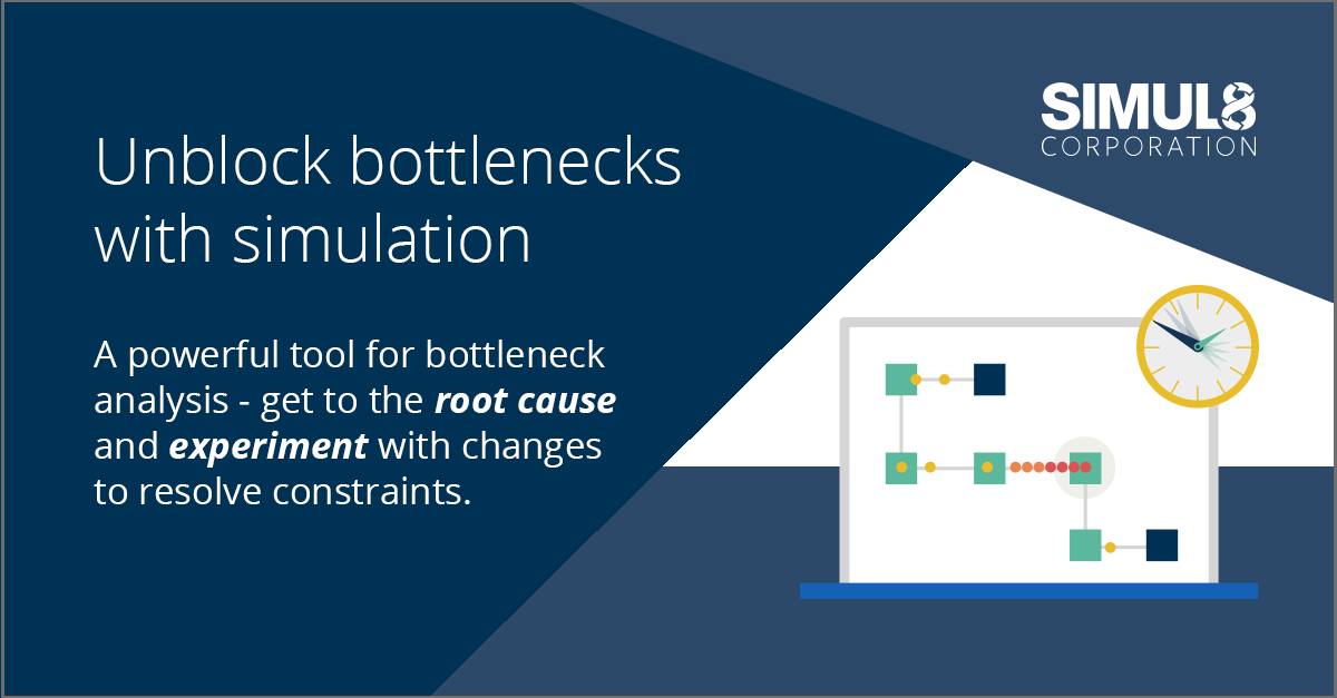 Identify and Reduce Bottlenecks with Simulation | SIMUL8 Identify and Reduce Bottlenecks with Simulation | SIMUL8